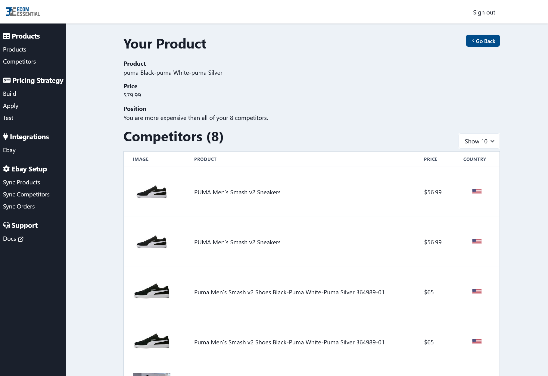 Ecom Essential - Ecom Price Intelligence